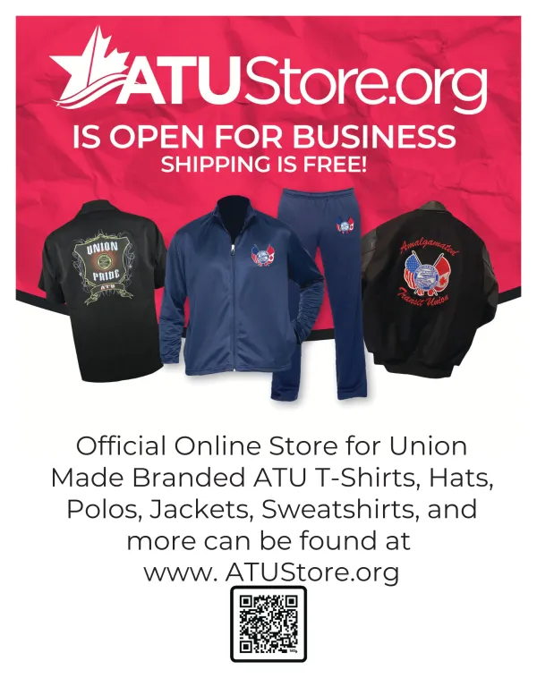 ATU Store | Amalgamated Transit Union Local 1505 - Winnipeg & Brandon, MB